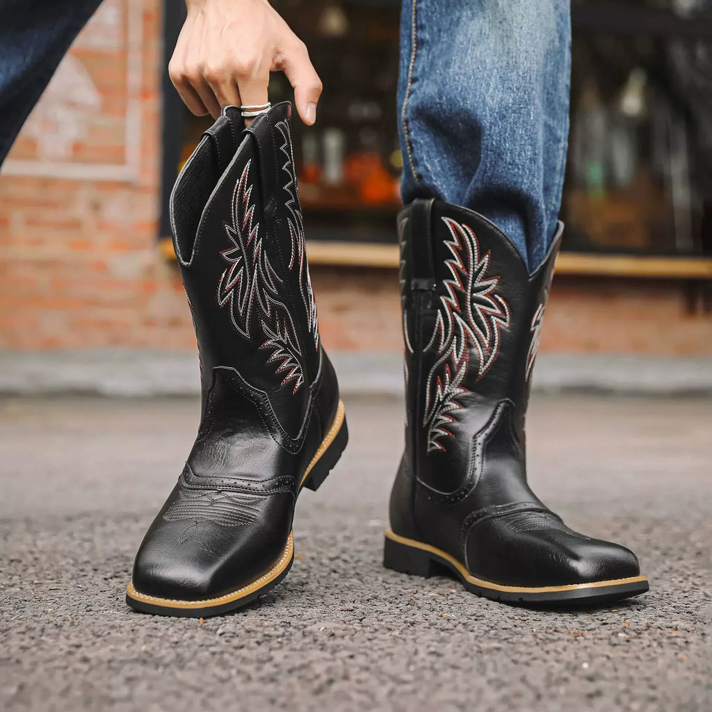 Men’s Cowboy Boots Classic Western Style | Tall Riding Shoes – Bellora